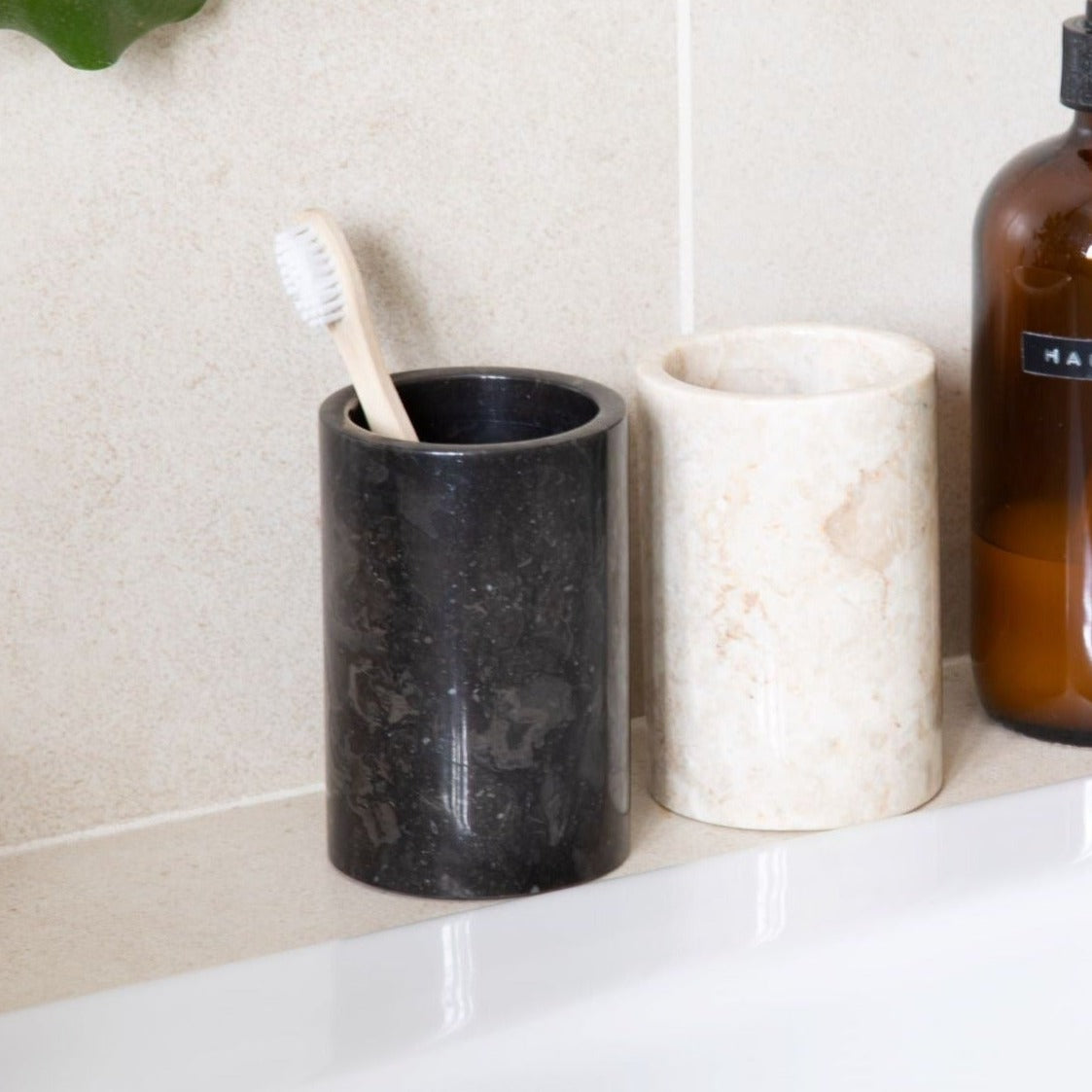 Polished Stone Toothbrush Holder Tumbler – JakJak